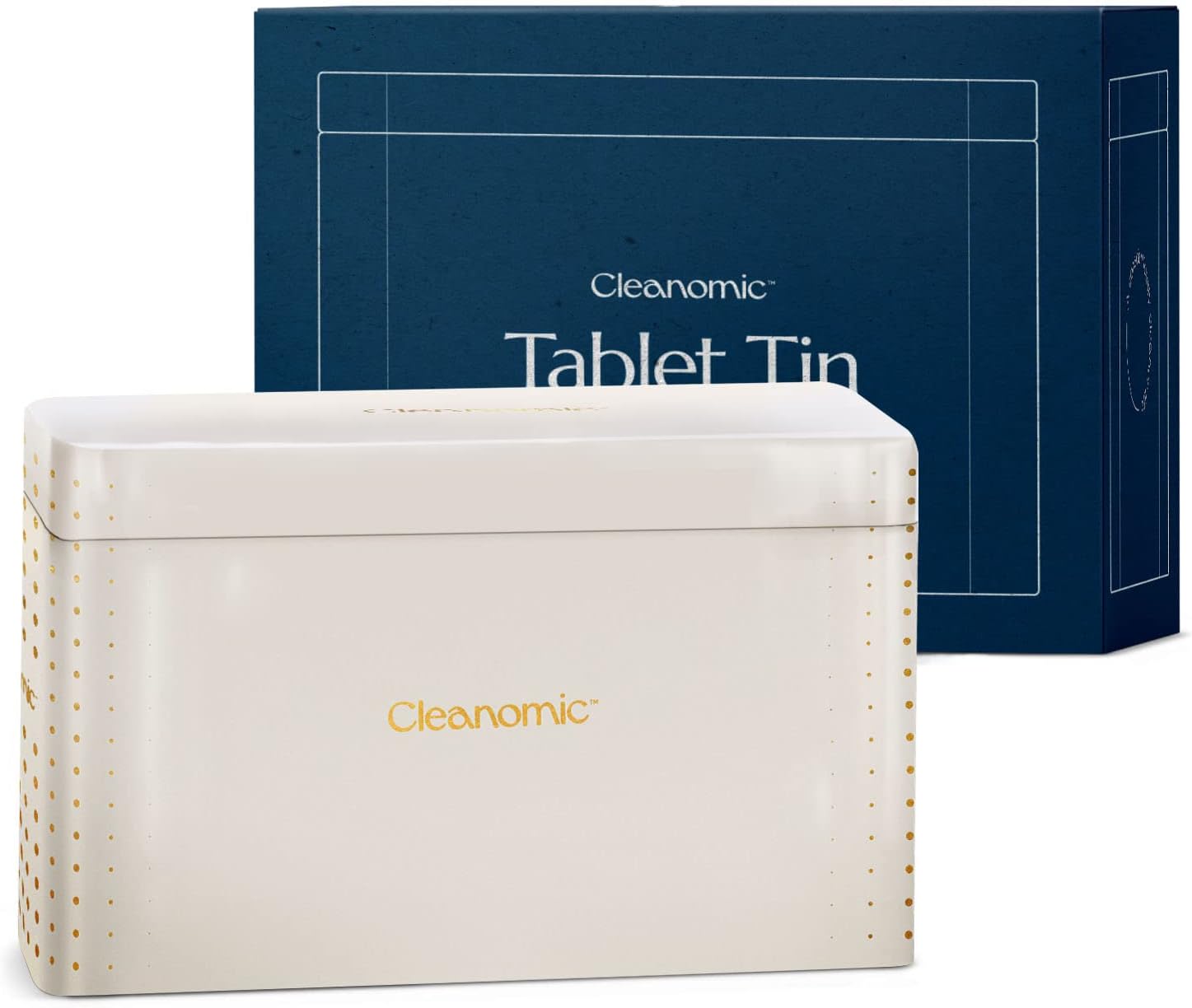 Tablet Tin - Lidded Storage Bins – Cleanomic