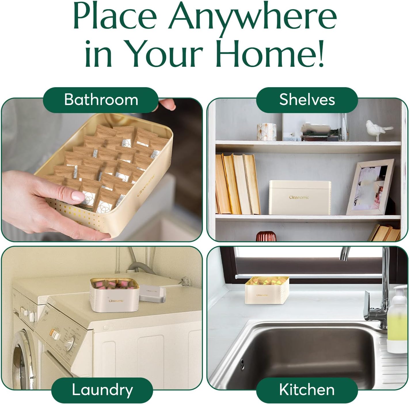 Tablet Tin - Lidded Storage Bins – Cleanomic