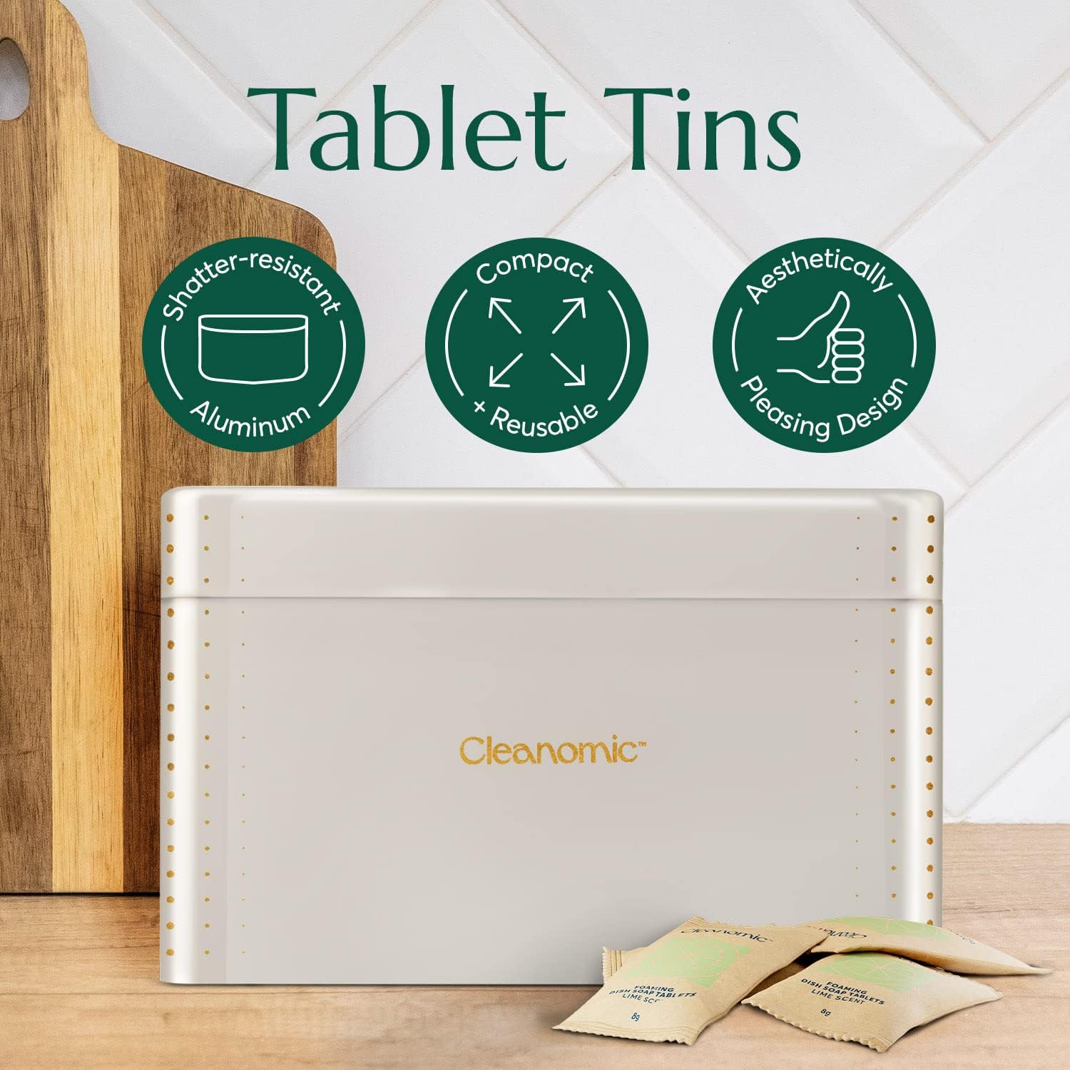 Tablet Tin - Lidded Storage Bins – Cleanomic