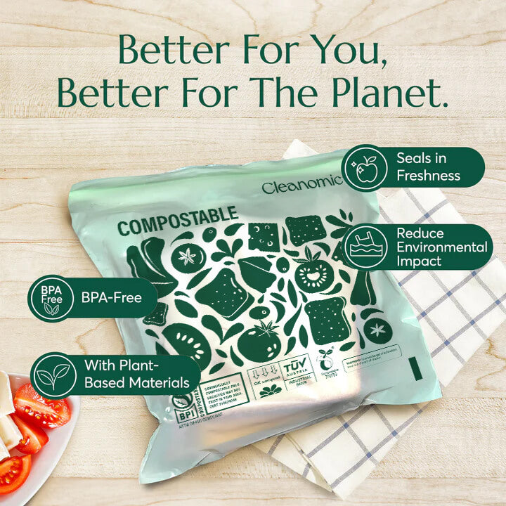 Compostable* Zip Sandwich Bags – Cleanomic