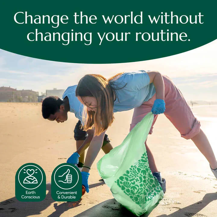 Compostable 13-Gallon Trash Bags – Cleanomic