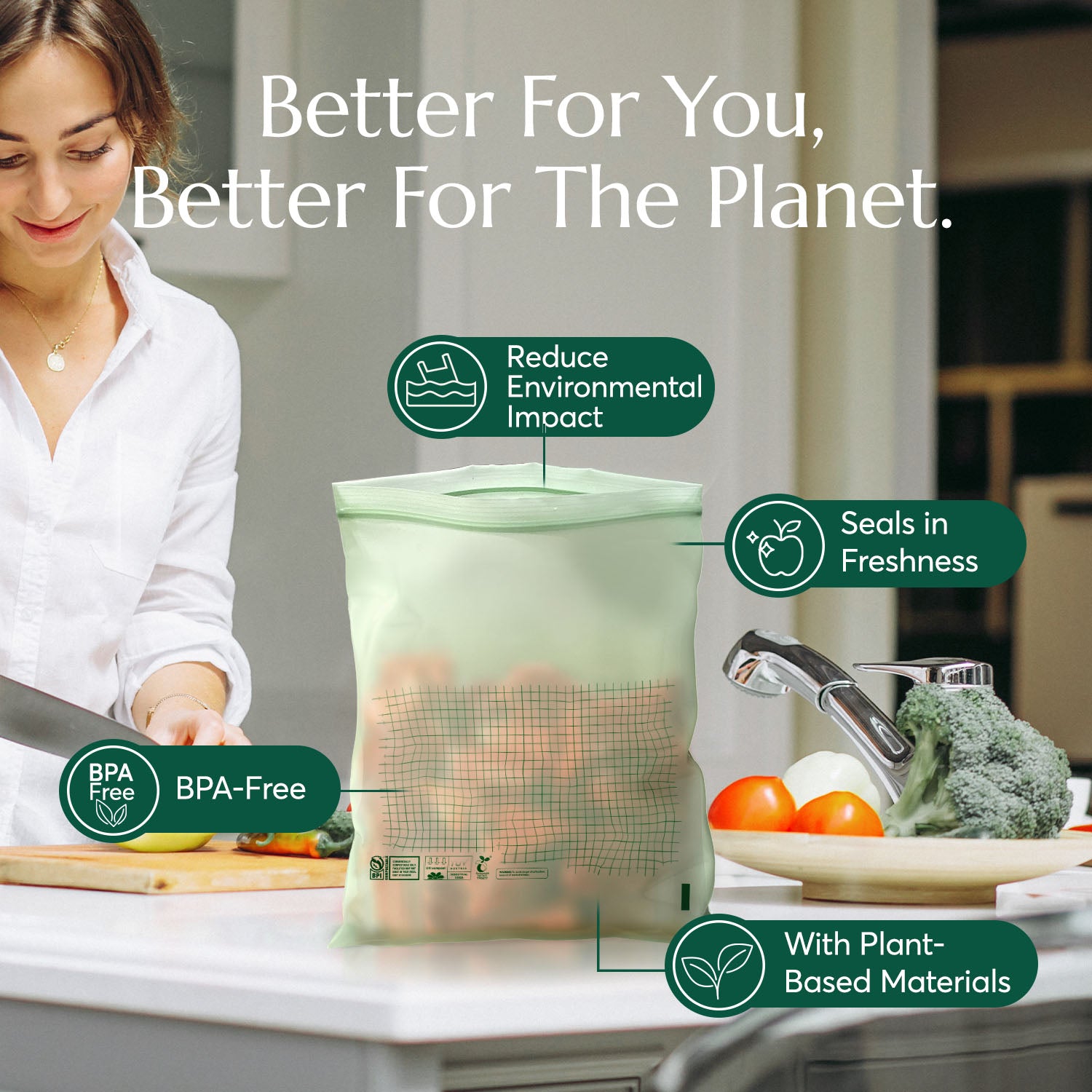 Compostable* Zip Gallon Bags – Cleanomic