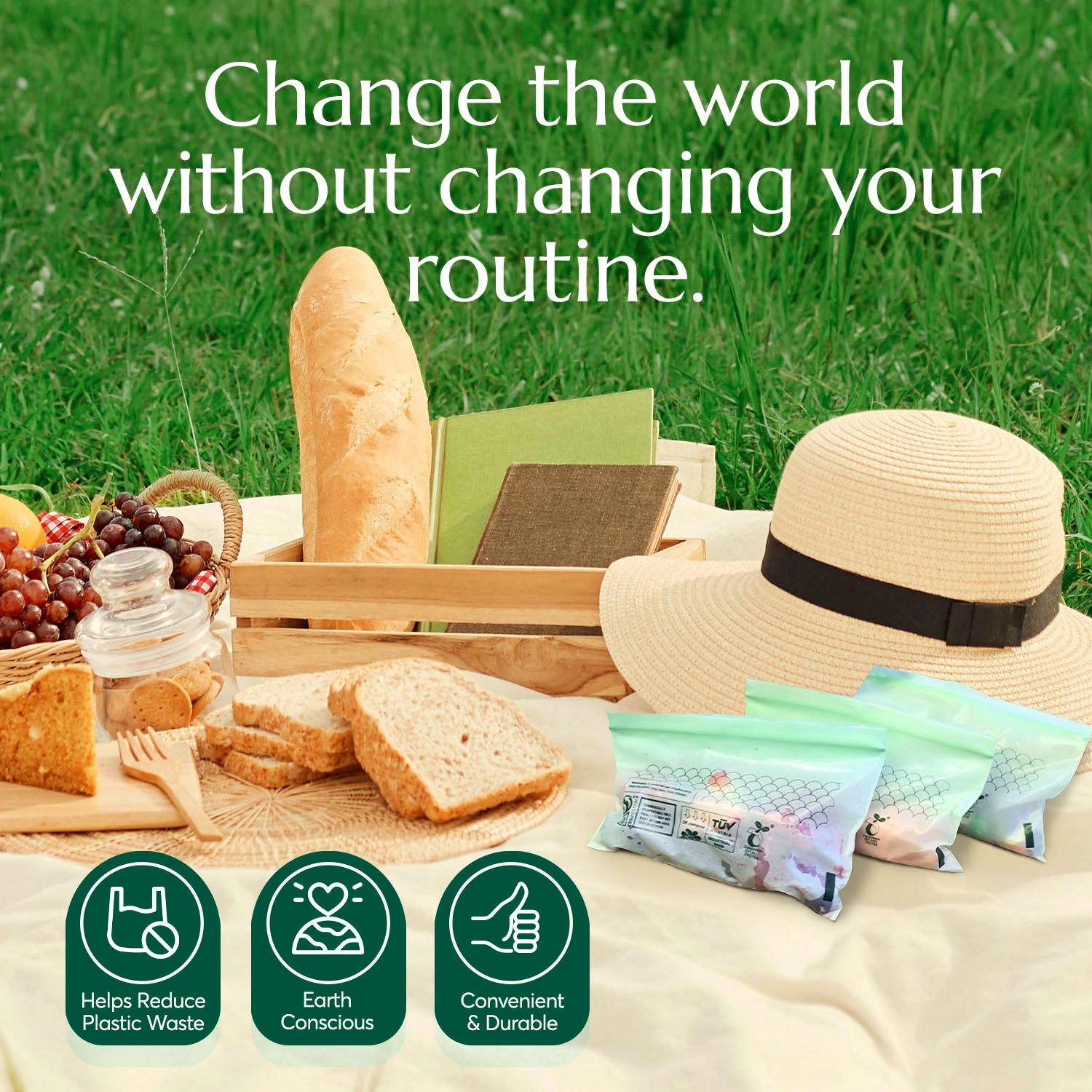 Compostable* Zip Snack Bags – Cleanomic