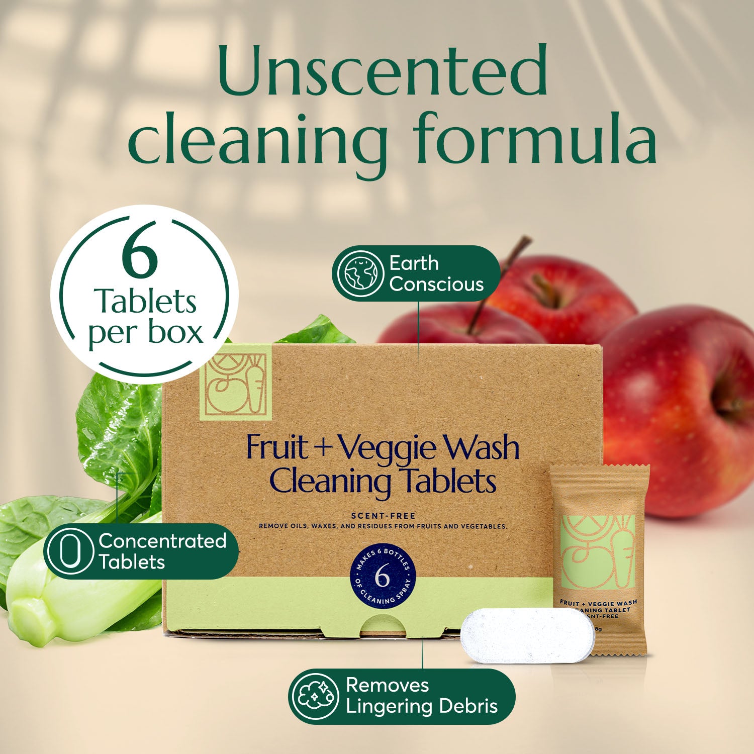 Fruit + Veggie Wash Cleaning Tablets – Cleanomic