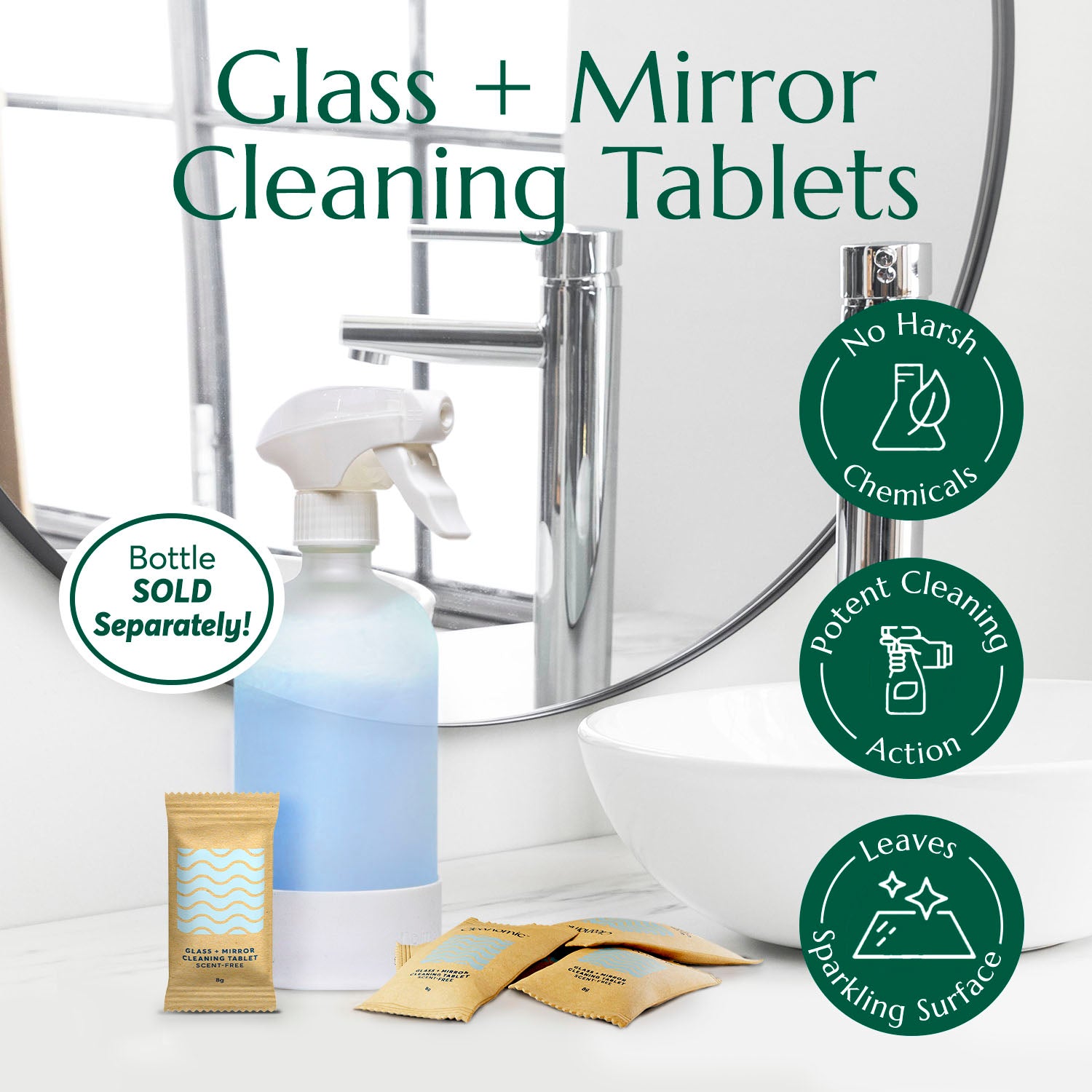 Glass + Mirror Cleaning Tablets – Cleanomic